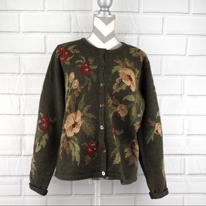 Talbots Sweaters | Floral Cardigansweater | Poshmark
